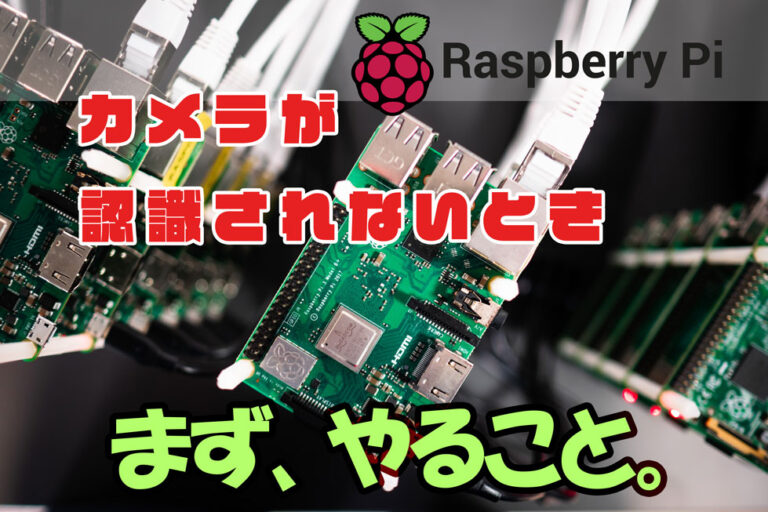 【Raspberry Pi 】カメラが認識しないとき、まずやること！│KARAKURI MUSHA